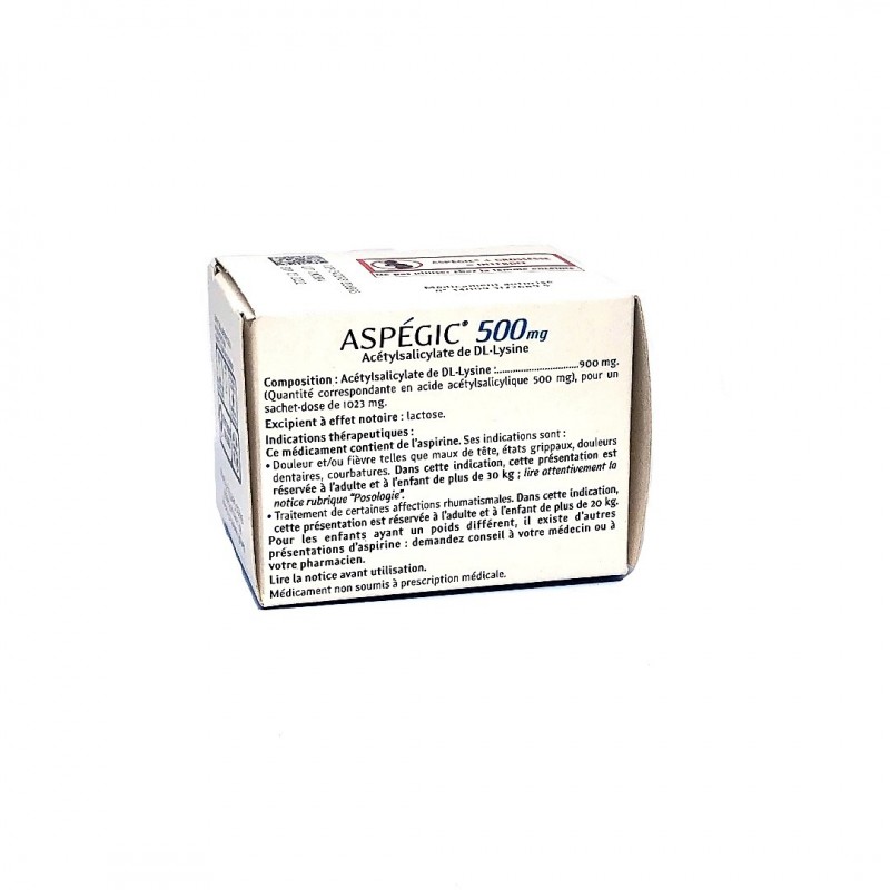 Aspegic 500 mg - 20 Sachets-doses